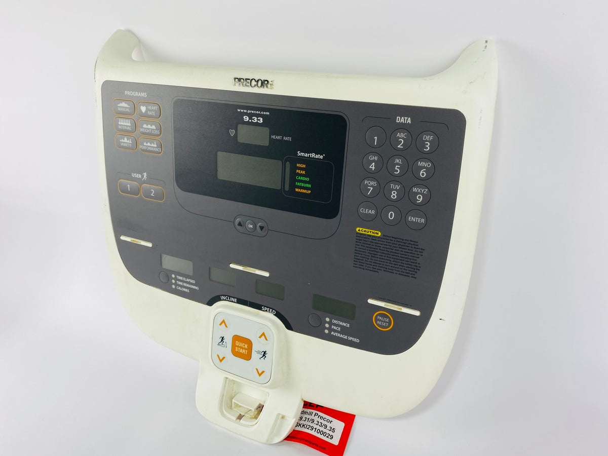 Precor 9.31 9.33 9.35 Treadmill Console Overlay (KP257)