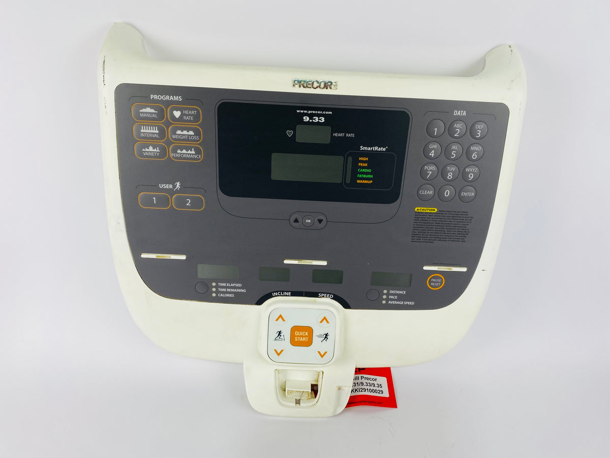 Precor 9.31 9.33 9.35 Treadmill Console Overlay (KP257)