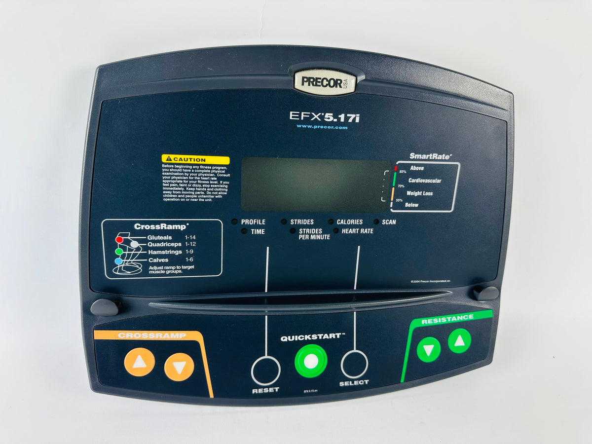 Precor EFX 5.17i Elliptical Display Console Panel Overlay 44336 (KP51)