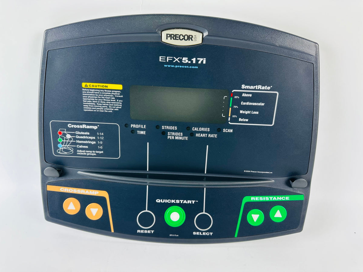Precor EFX 5.17i Elliptical Display Console Panel Overlay 44336 (KP51)