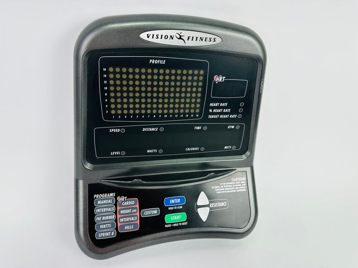 Vision Fitness HRT R2250 Recumbent Bike Display Console Panel (CP631)