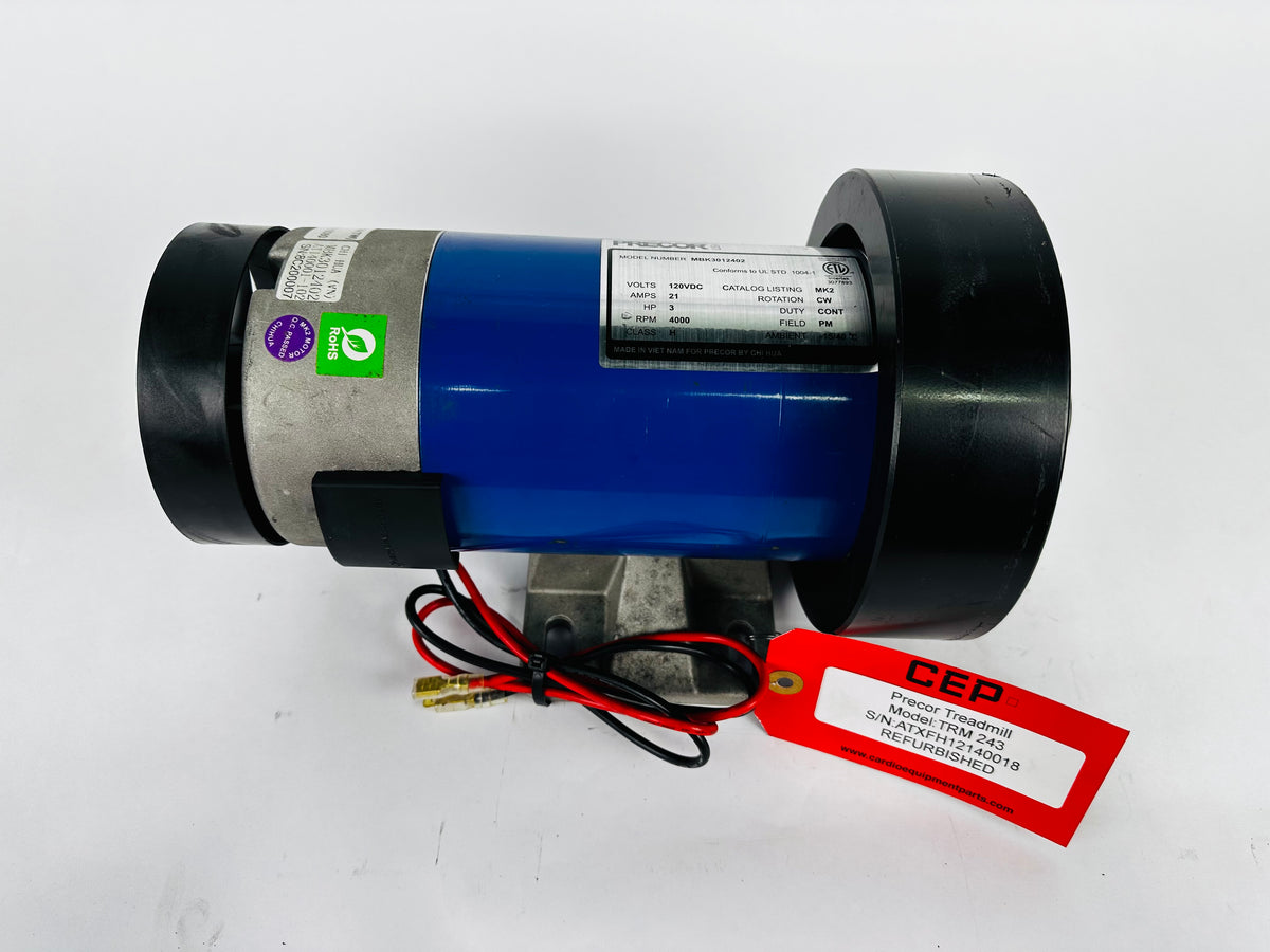 Precor TRM 243 Treadmill DC Drive Motor MBK3012402 Refurbished (MP291)