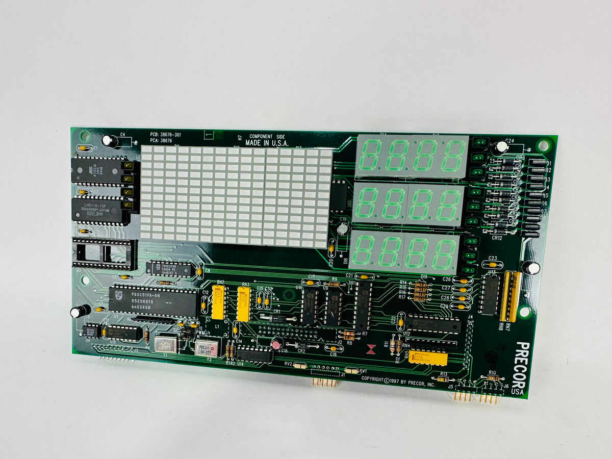 Precor Elliptical Display Console Electronic Board 38676-105 (CP543)