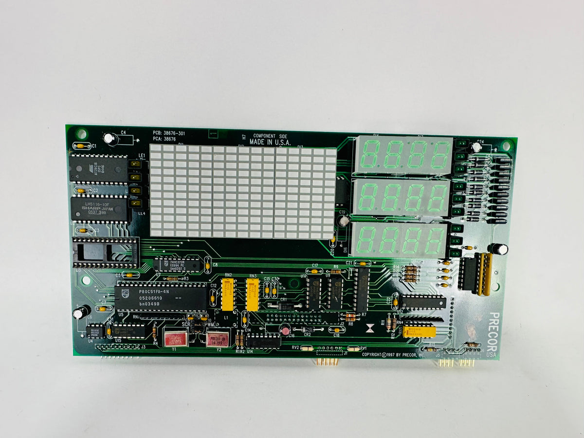 Precor Elliptical Display Console Electronic Board 38676-105 (CP543)