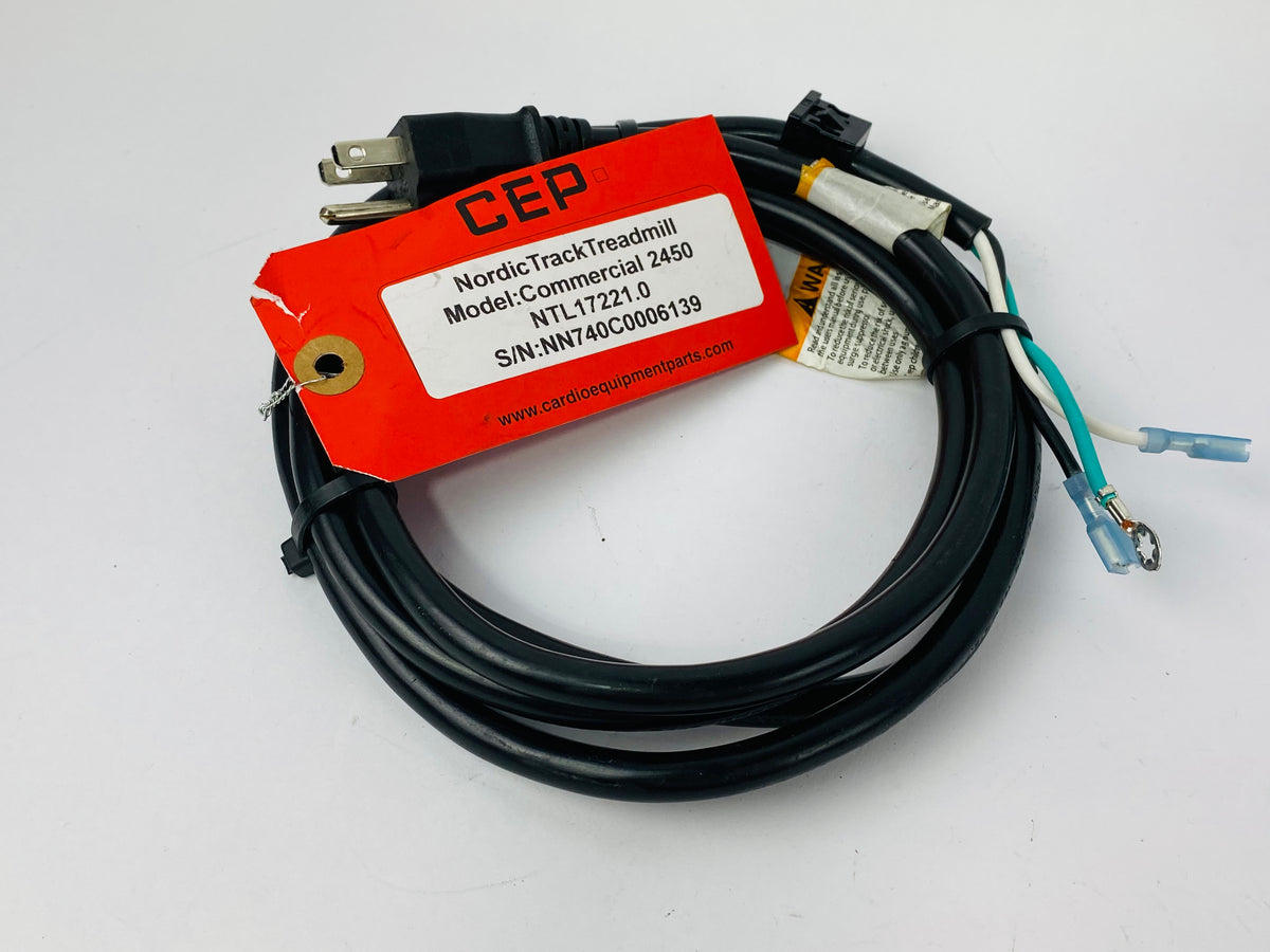 NordicTrack 2450 Commercial Treadmill AC Power Supply Cable Line Cord