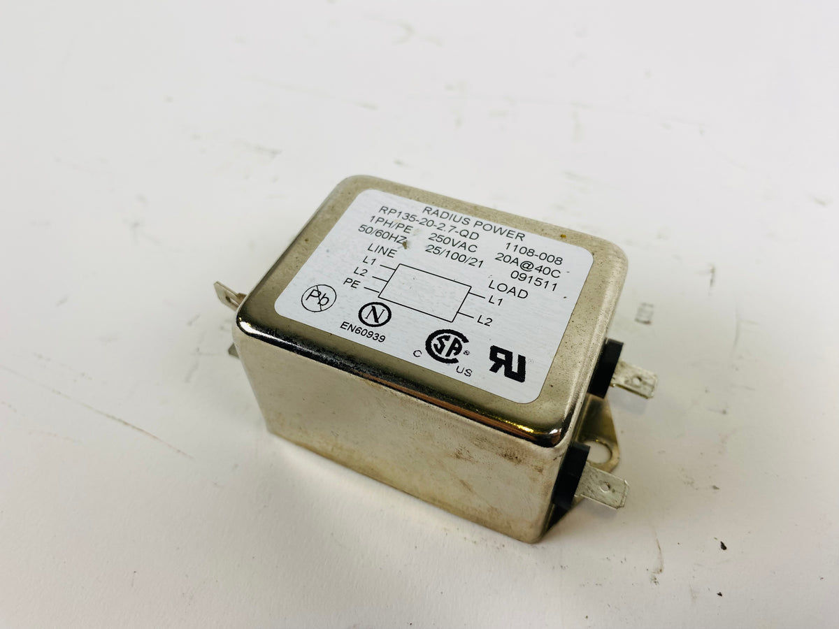 Life Fitness Treadmill AC Line Filter RP135-20-2.7-QD (EP7)