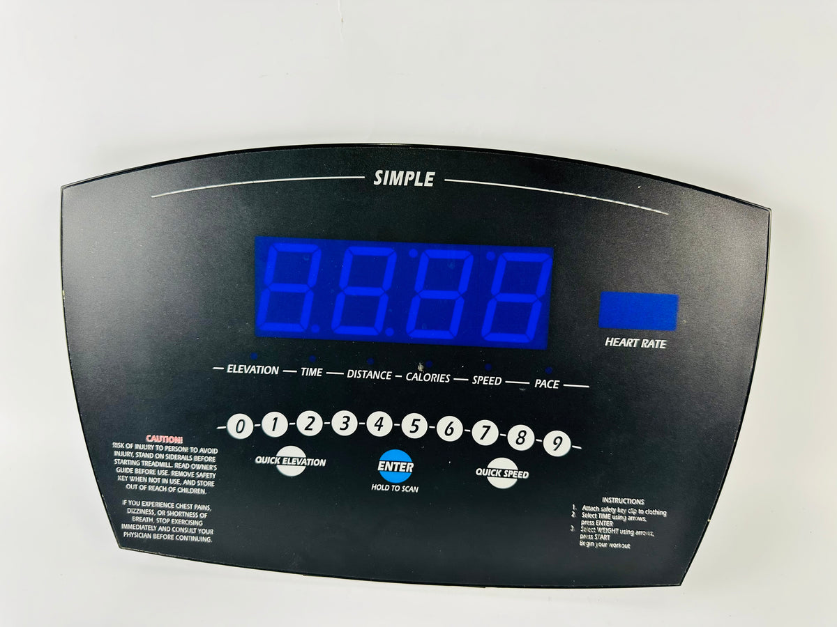 Vision Fitness TM349 TF92009 Treadmill Display Simple Console 100612