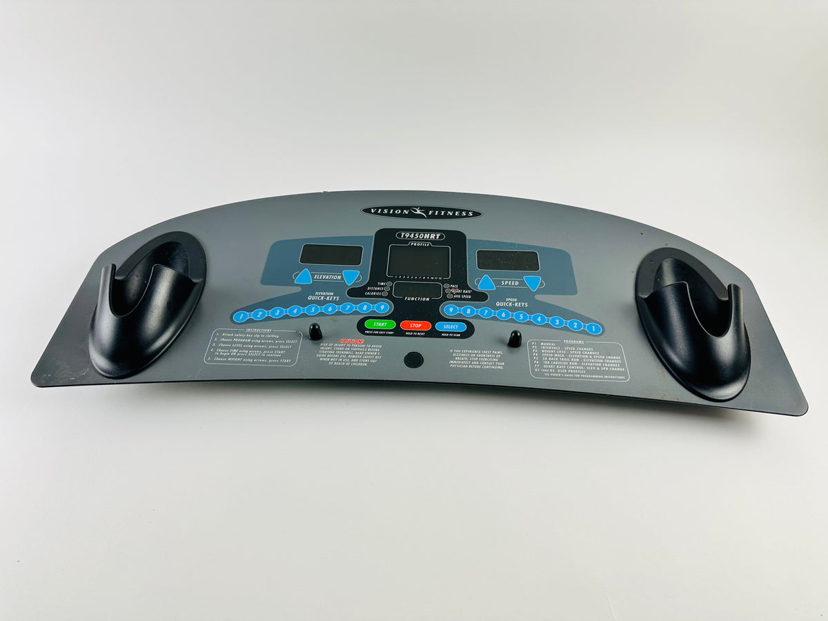 Vision Fitness T9450HRT Treadmill Display Console Overlay (CP174)
