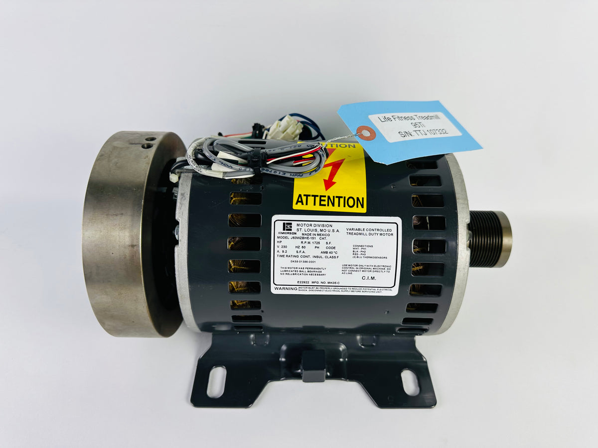 Life Fitness 95Ti Treadmill Drive Motor Emerson J63WZBHE-151 (MP133)
