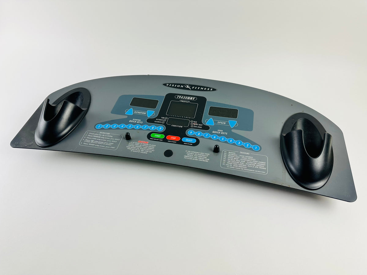 Vision Fitness T9450HRT Treadmill Display Console Overlay (CP174)