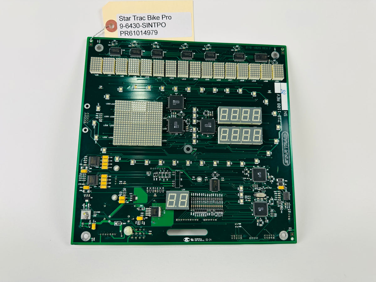 Star Trac Upright Recumbent Bike Pro Display Console Board ASM-DGD9U-2