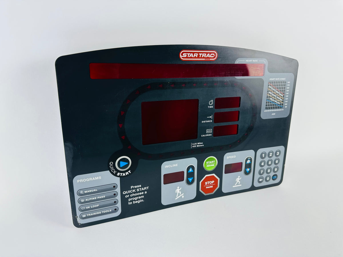 Star Trac Treadmill Display Console Overlay (KP22)