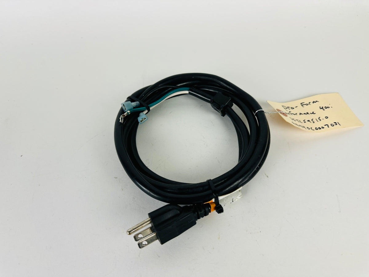 Pro-Form Performence 400i Treadmill Power Supply Cable Line Cord (SC42