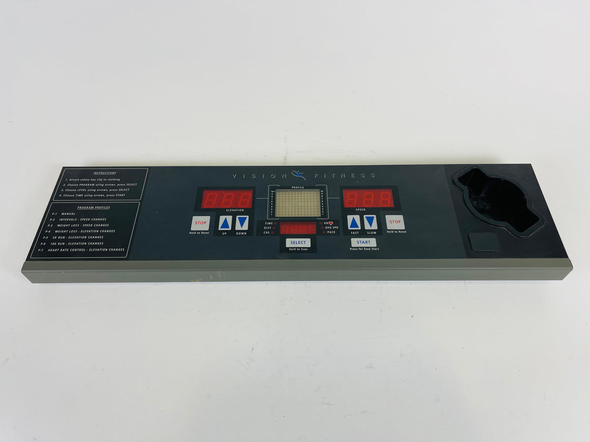 Vision Fitness T8500 Treadmill Control Panel (CP66)