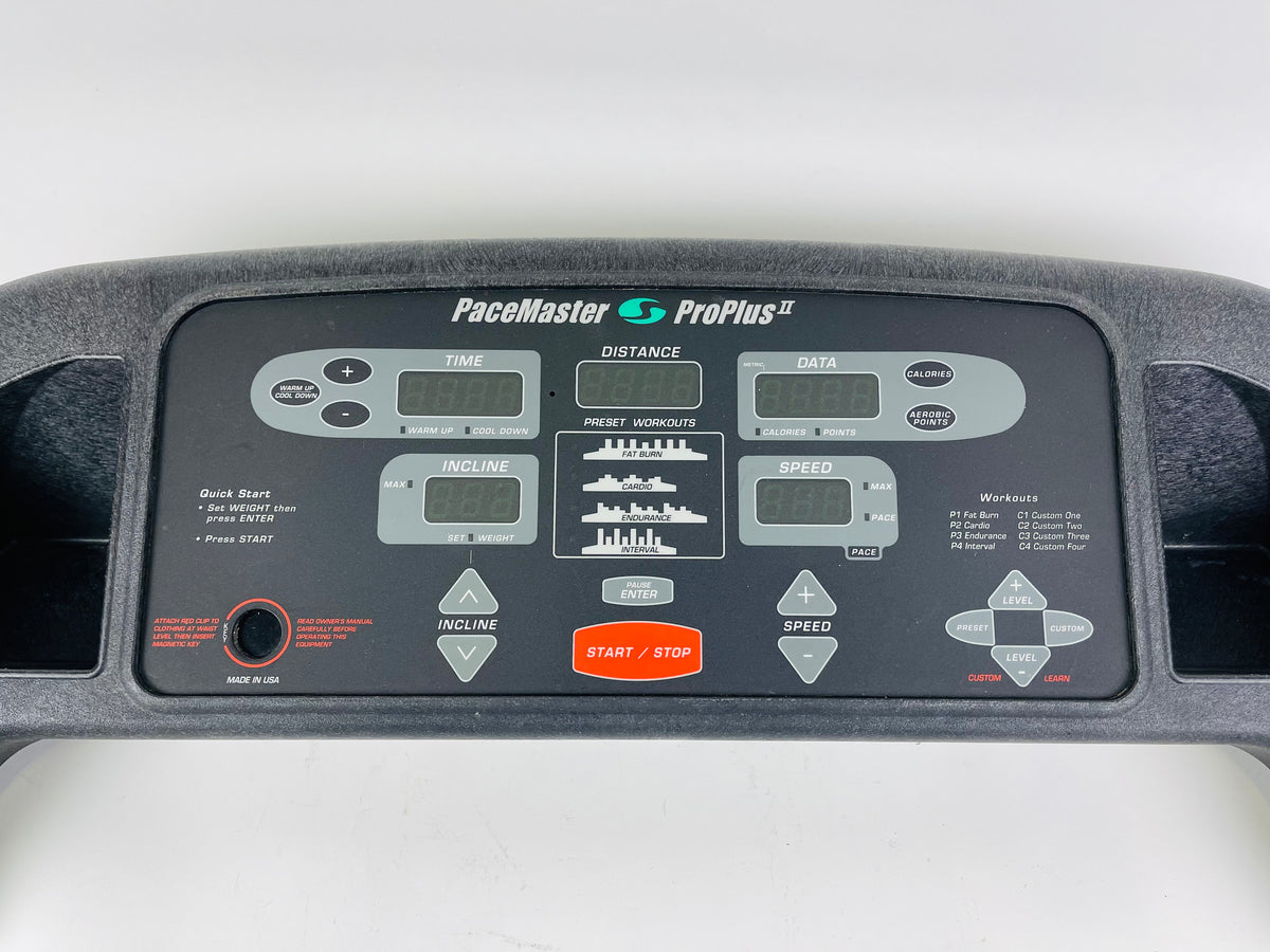 PaceMaster Pro Plus II Treadmill Display Console Panel (CP172)