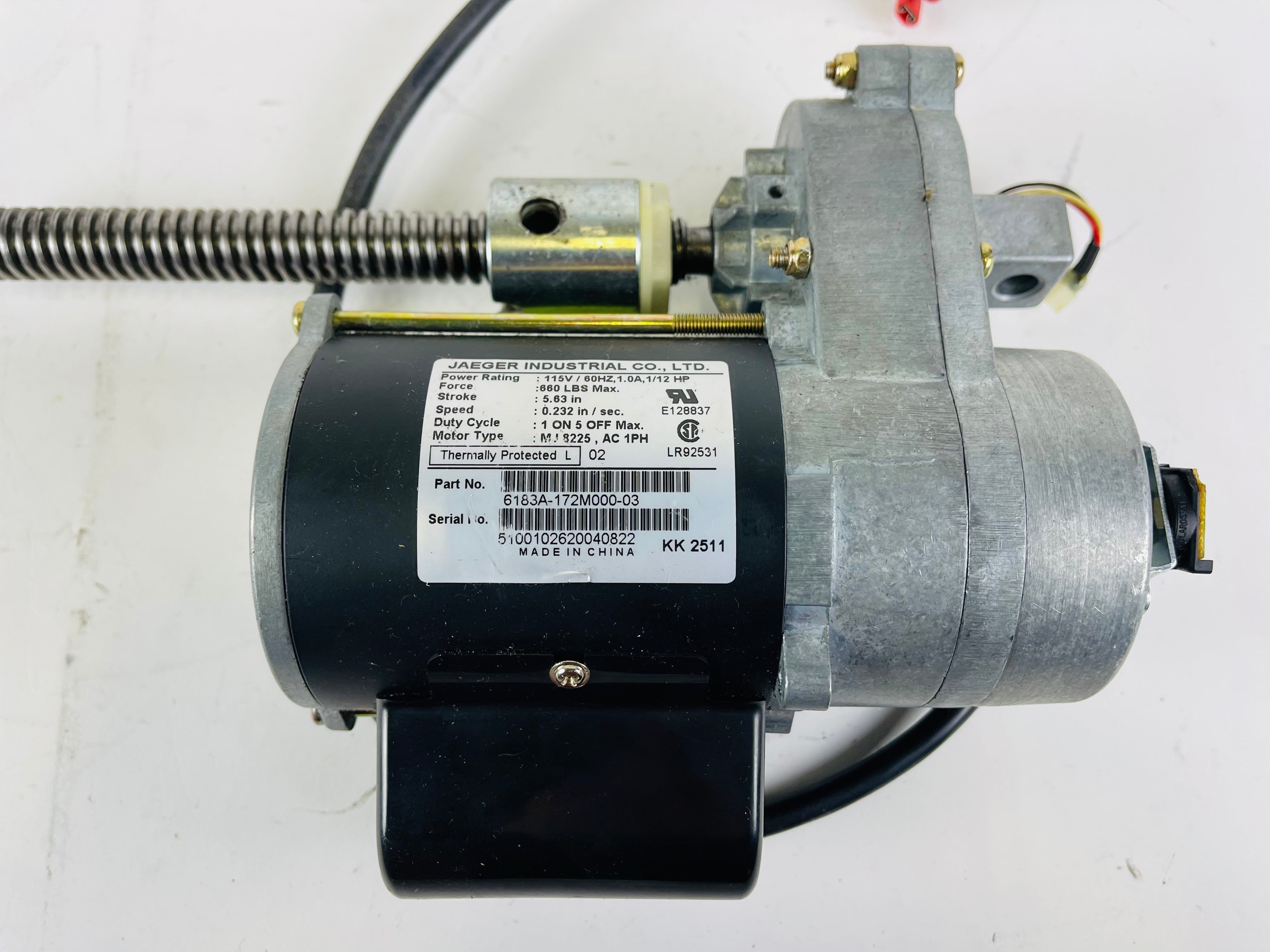 Treadmill Incline Lift Elavation Motor Jaeger MJ 8225 660Lbs 115V (FP7
